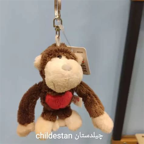 خرید و قیمت جاکلیدی و آویز عروسکی طرح میمون دست دراز از غرفه چیلدستان