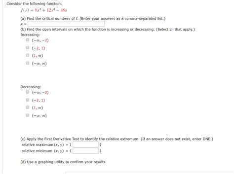 Solved Find F As A Function Of X And Evaluate It At X 1 Chegg Com