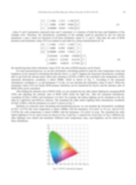 Solution Momentary Adjustment Means For Simulating The Sunlight Color