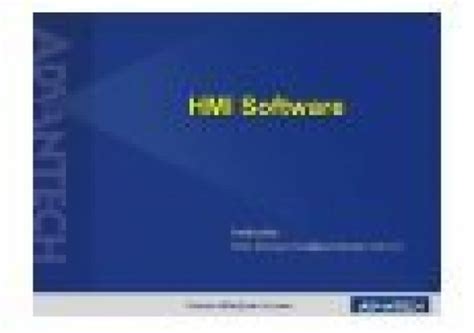 Hmi Software Advantech Hmi Software Advantech