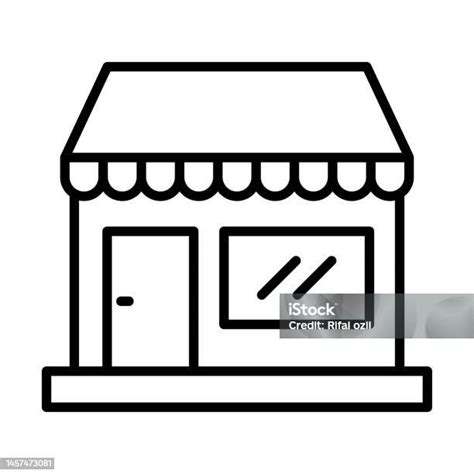 스토어 아이콘 로고 디자인 벡터 템플릿 일러스트 레이 션 기호 및 기호 픽셀 완벽 Store Opening에 대한 스톡 벡터 아트 및 기타 이미지 Store