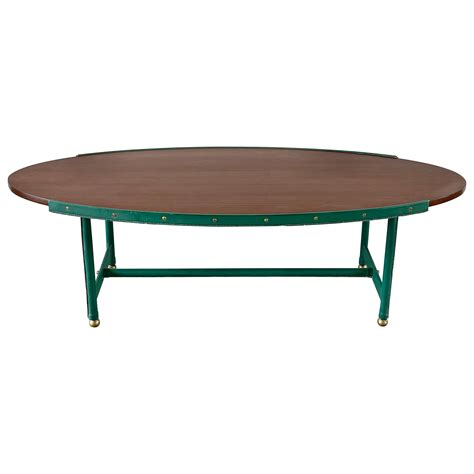 Jacques Adnet Style Vintage Brass And Glass Coffee Table At 1stdibs