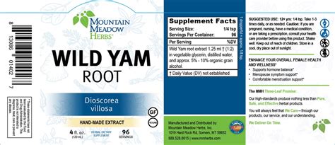 Wild Yam Root Extract (4 oz.) | www.mmherbs.com