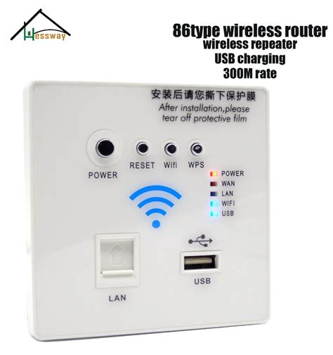 86 Standard New Wall Embedded Socket Wifi Wireless Router Usb With Rate