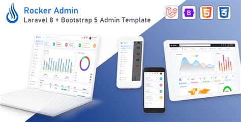 Rocker Laravel Bootstrap Admin Template Digitals Tactic Market