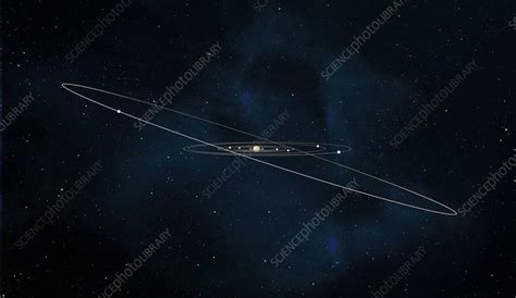 Orbits Of Saturns Moons Illustration Stock Image C047 4585