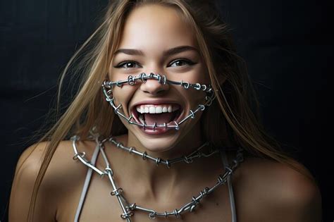 Premium Ai Image Captivating Smile Transformation A Beautiful Young