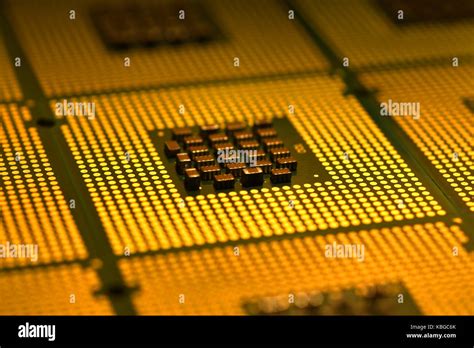 Close Up Of Computer Processor Background Stock Photo Alamy