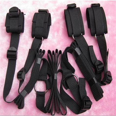 Under Bed Restraint System Bondage Strap Rope Cuffs Adult Kit Sexy Set