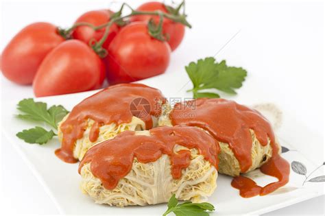 填充式卷心菜宏观烹饪叶子食物盘子白色蔬菜高清图片下载 正版图片321129130 摄图网