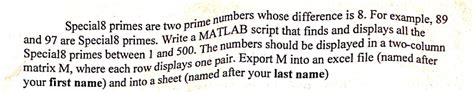 Solved Special8 Primes Are Two Prime Numbers Whose