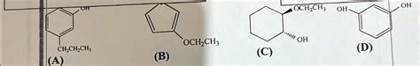 Solved A Och3ch2ch2oh B Ch3ch2chohch3 C Ch3chohch2oh D