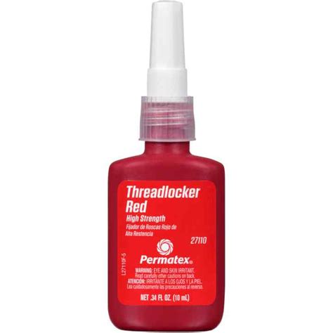 Permatex High Strength Threadlocker Red 10 ML Permatex