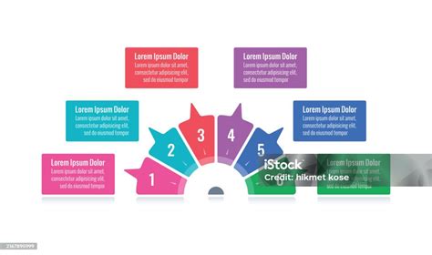 반원 인포 그래픽 템플릿입니다 연례 보고서 잡지 인터넷 웹 정보 템플릿 흰색 배경에 비즈니스 인포 그래픽 템플릿 개념에 대한 스톡 벡터 아트 및 기타 이미지 Istock