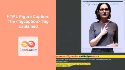 HTML Figure Tag Displaying Self Contained Content With Captions CodeLucky