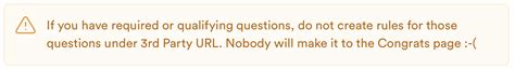 3rd Party Url Rules And Filters Use Instead Of Qualifying Questions