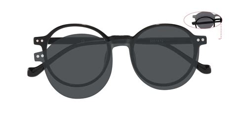 Emmett Round Prescription Glasses Black Womens Eyeglasses Payne
