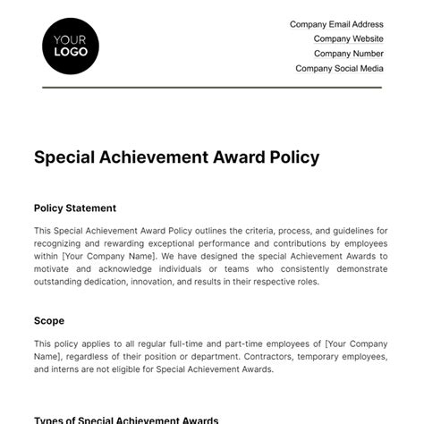 Office Policy Statement Examples