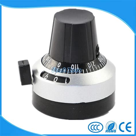 Wxd3 13 3590s Potentiometer Knob Lockable Hat Precise Dial Rotary Knob