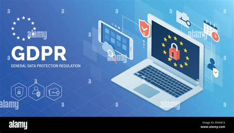 General Data Protection Regulation Gdpr Banner Online Safety And