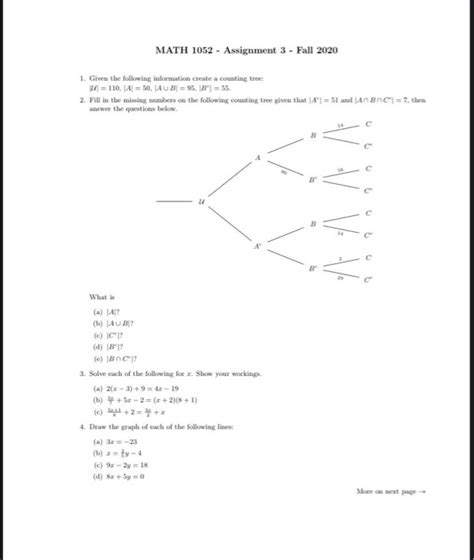 Solved Math 1052 Assignment 3 Fall 2020 1 Given The