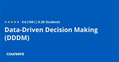 Data Driven Decision Making Dddm Specialization Coursya