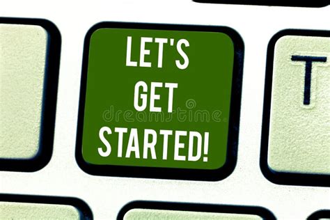 Handwriting Text Writing Let S Get Started Concept Meaning Asking