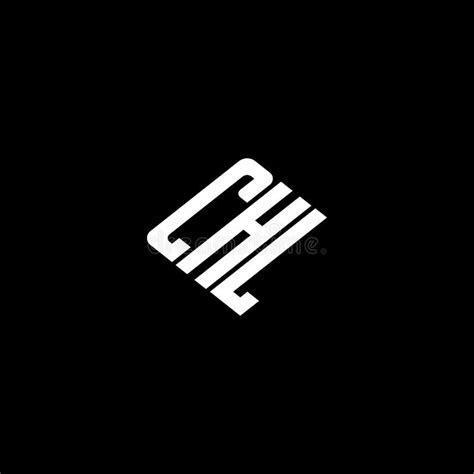 Chl Letter Logo Design On Black Background Stock Illustration Illustration Of Concept Emblem