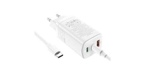 Hoco Töltő Gan Usb 2x Type C 65w Gyors Töltésű Táj Type C C Kábel N16