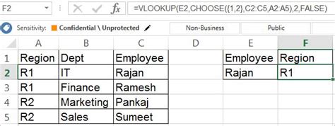 lime light reverse or backward vlookup in microsoft excel