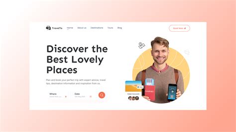Webdevdaily Travel Hero Ui Coding Challenge Webdevdaily