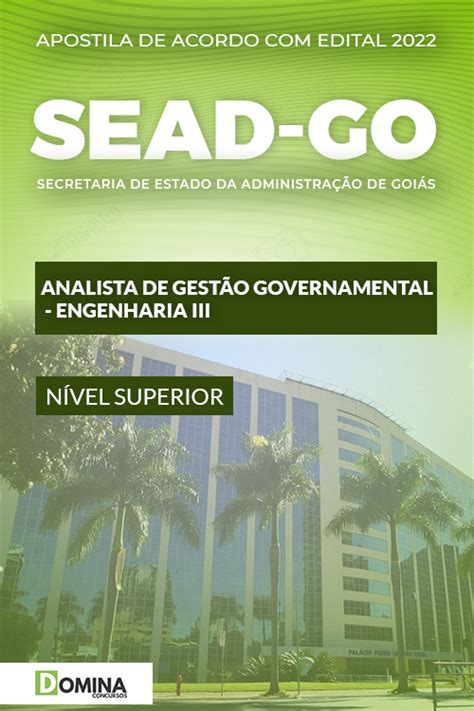 Apostila Concurso Sead Go 2022 Analista Engenharia Ii Domina