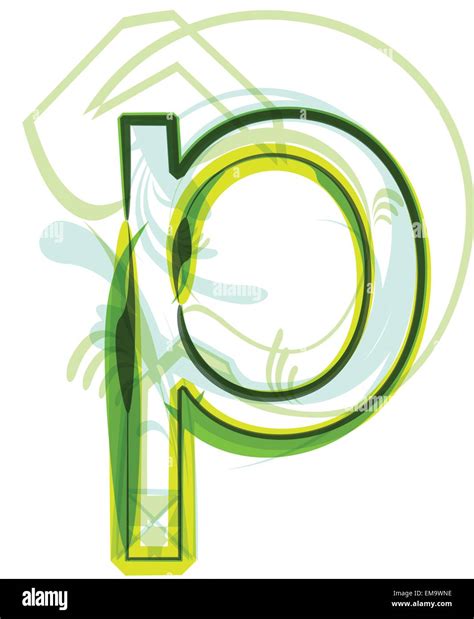 Font Illustration LETTER P Stock Vector Image Art Alamy
