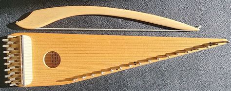 Handcrafted Rick Long 17 String Psaltery W Bow 2010 Maple Reverb