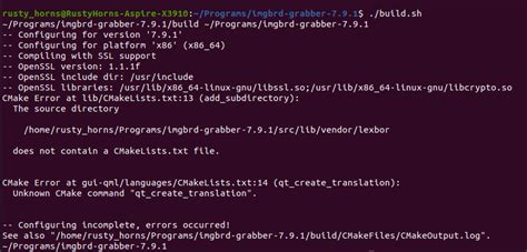 The Source Directory Directory Does Not Contain A Cmakeliststxt File