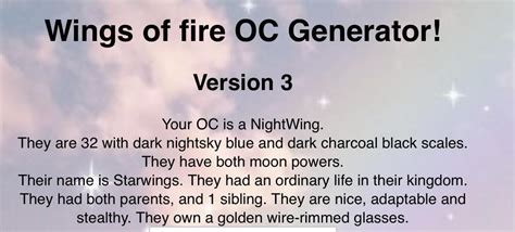 A Wof Generated Oc Rwofbooks
