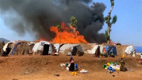 Fire Ravages Two Camps For Displaced People In Congo