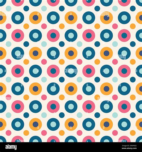 Seamless Pattern Circle Geometric Shape Design Of Abstract Texture Background Illustration Stock