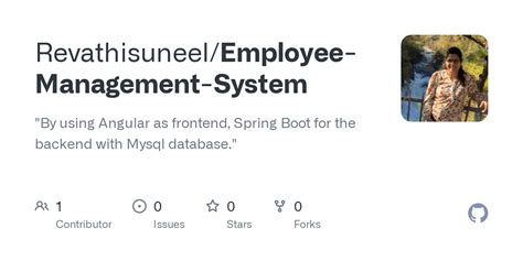github revathisuneel employee management system by using angular as