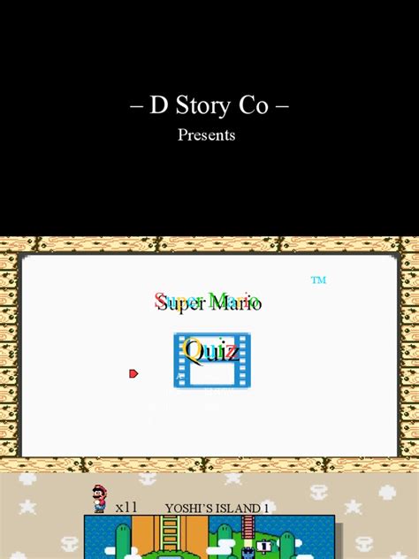 Super Mario Presentation Template Pdf
