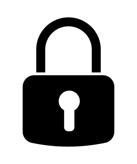 lock icon security symbol for your website logo app ui design