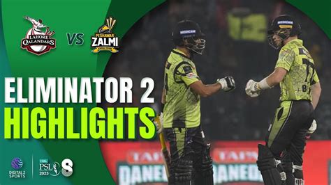 HIGHLIGHT Lahore Qalandars Vs Peshawar Zalmi Eliminator 2 YouTube