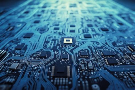 Premium AI Image Central Processor Chip Computer Hardware Technology Chip On Circuit Board