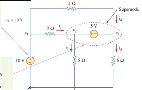 Solved Find V1v2 Using Nodal Analysis