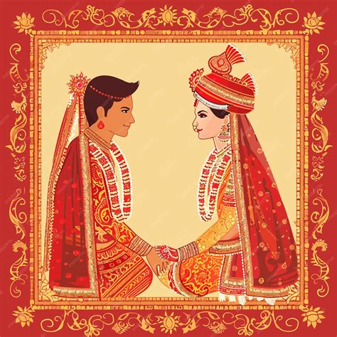 Premium Vector A Couple In Traditional Dress Are Sitting Together