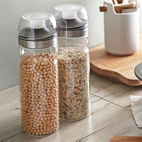 레벤호프 내열유리 밀폐 잡곡 보관병1100ml 감도 깊은 취향 셀렉트샵 29cm