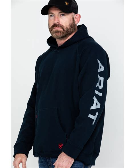Ariat Mens Fr Primo Fleece Logo Hooded Work Sweatshirt Boot Barn