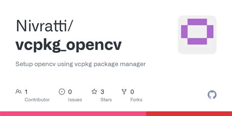 Github Nivratti Vcpkg Opencv Setup Opencv Using Vcpkg Package Manager