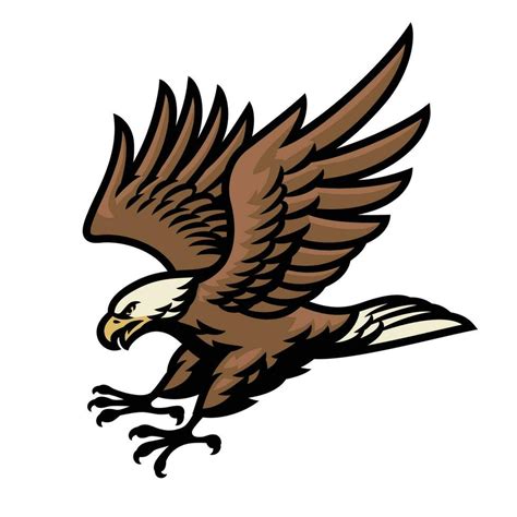 Aggressive Attacking Bald Eagle Logo 23172620 Vector Art At Vecteezy