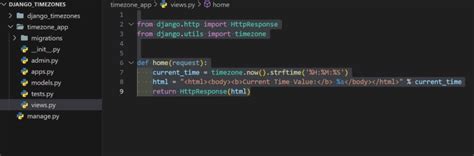 Python Django Set Timezone